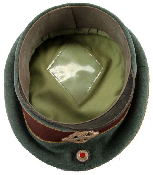 WWII GERMAN POLICE GENERAL CRUSHER CAP : Lot 3039