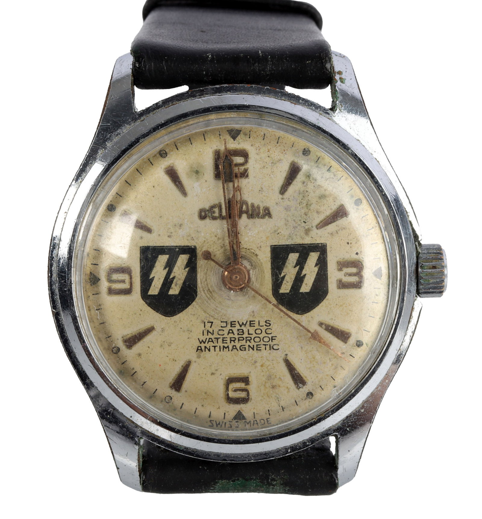 Wwii German Third Reich Waffen-ss Wrist Watch Auction