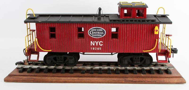 Richard Teel Nyc Wood Model Train Caboose