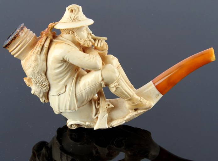 Meerschaum Pipe Tyrolean Hunter 19th C.