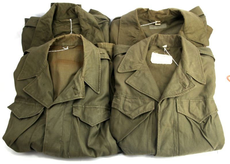 LOT OF 4 US ARMY M1943 FIELD JACKETS