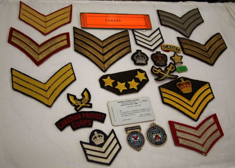 CANADA POLICE RCMP ASSORTED CLOTH RANK INSIGNIA - Feb 08, 2014 ...