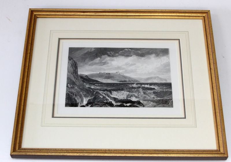 Original George Cooke Engraving "pendennis Castle"