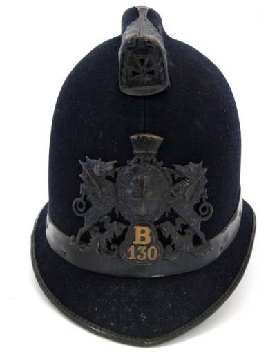 City Of London Victorian Police Helmet & Badge