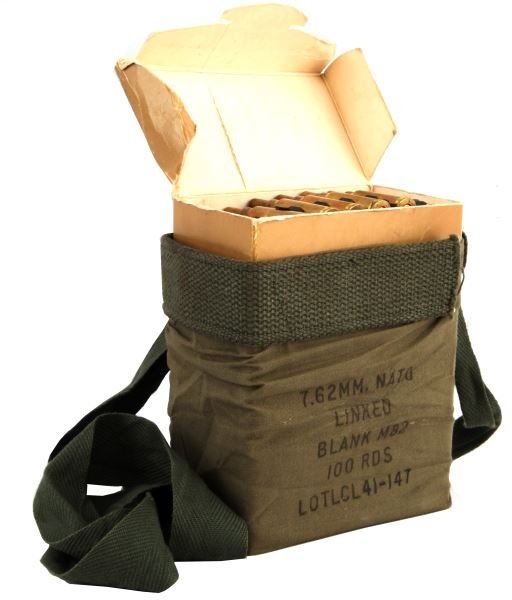 7.62 MM NATO LINKED BLANK M82 100 ROUNDS