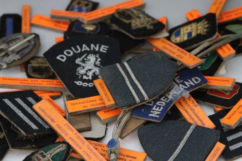 DUTCH POLICE BULLION PATCHES AND INSIGNIA LOT