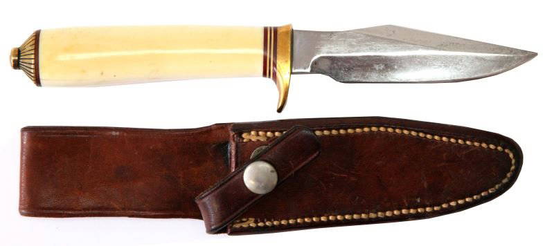 Randall 8 Knife Rare Ivory Grip Coolie Cap 1960's