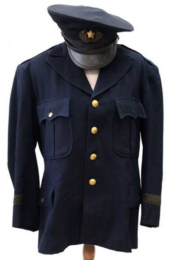 Wwii Japanese Police Full Uniform And Peak Cap