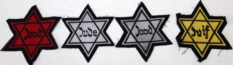 Group Of 4 Star Of David Patches