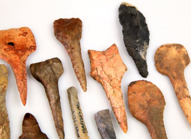 11 ARCHAIC & WOODLAND PERIOD LITHIC AL. TN. DRILLS : Lot 1049