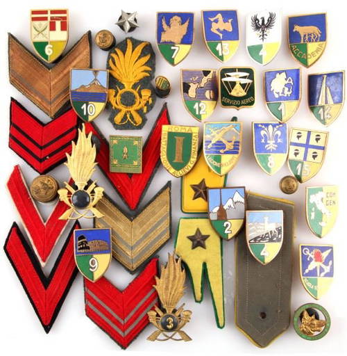Group Of Italian Police Badges & Patches Finanza