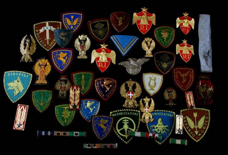 Vintage Italian Public Safety Police Badges & More