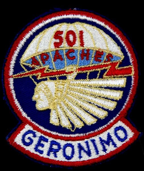 WWII 101ST AIRBORNE 501 APACHES GERONIMO PATCH - Jan 18, 2015 ...
