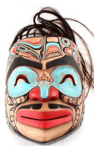 HAIDA HANDMADE MASK NORTHWESTERN NATIVE