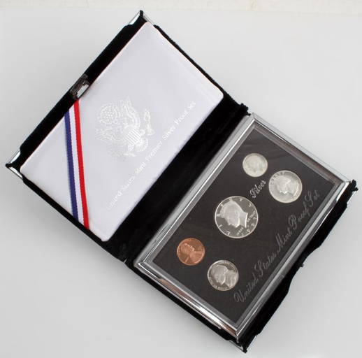 1997 Us Mint Premier Silver Proof Set With Coa.