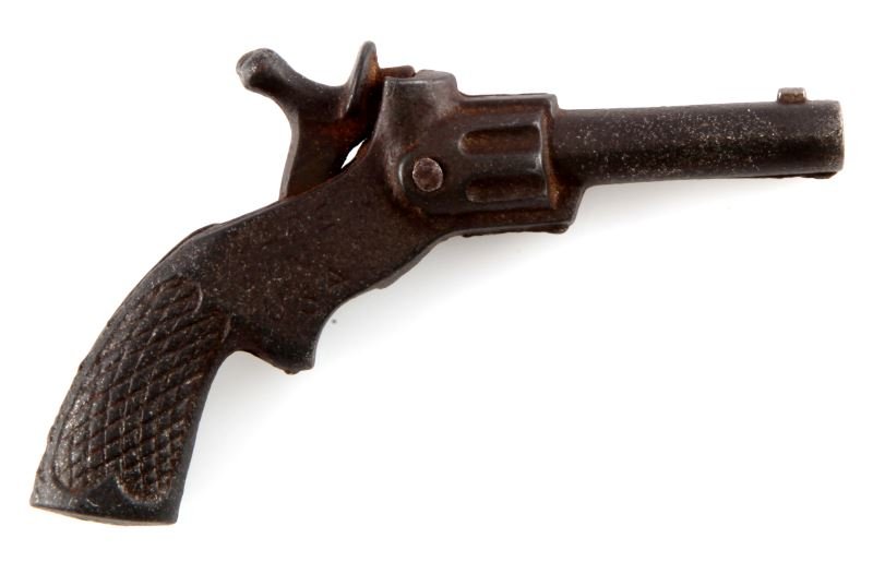 ANTIQUE PLUCK CAST IRON TOY CAP GUN