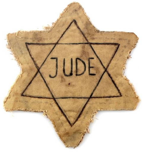 Wwii Jewish Jude Yellow Star Of David Patch German