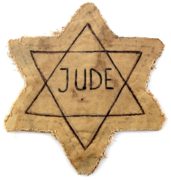 Yellow Star Of David Patch