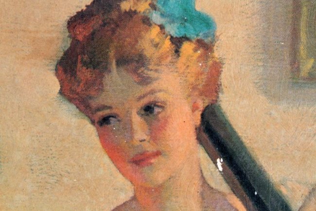 FREDERIC MIZEN LITHO PRINT ON BOARD TITLED RECITAL : Lot 9036