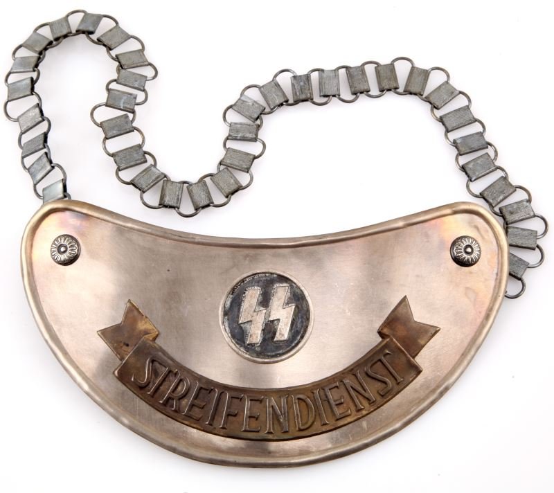 WAFFEN SS GERMAN PATROL GORGET THIRD REICH WWII