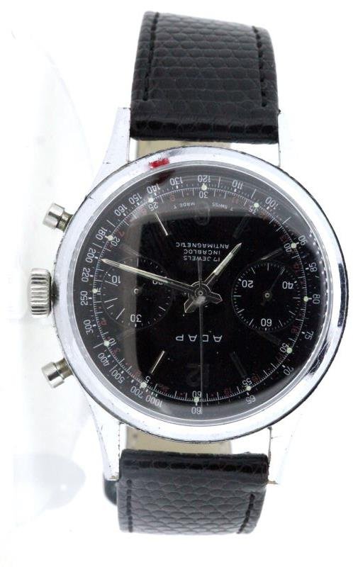 Vintage Adap Military Watch W/landeron 248 Mvmnt.