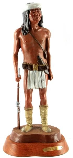 Robert Cavanaugh Apache Scout Bronze Sculpture