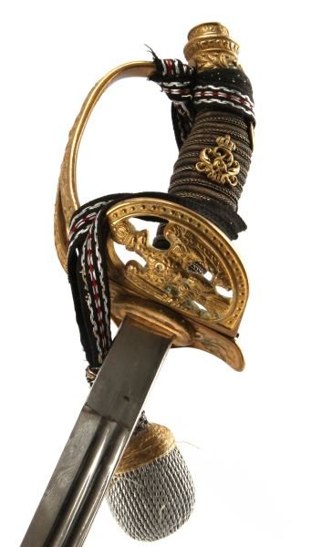 WWI IMPERIAL GERMAN OFFICER'S CLAMSHELL SWORD