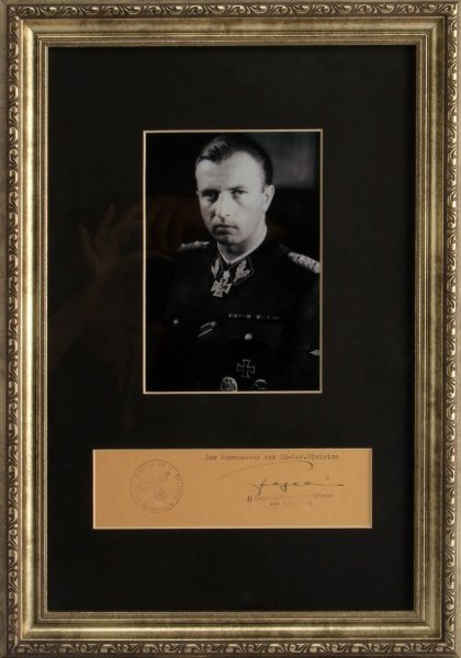 WWII GERMAN SS GENERAL HERMANN FEGELEIN PHOTO