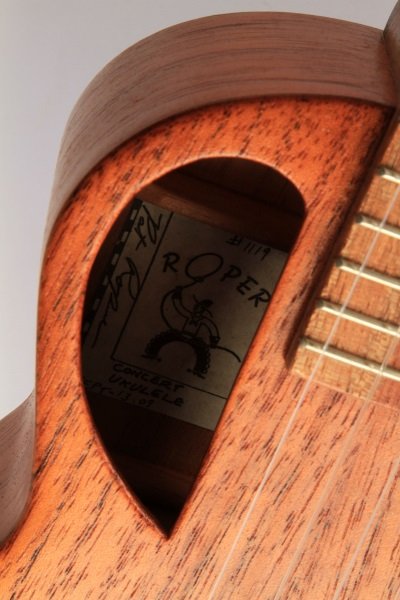 CONCERT SIZE MAHOGANY UKULELE BY PAT ROPER