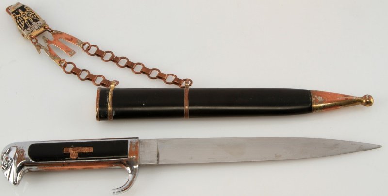 WWII ITALIAN FASCIST DRESS DAGGER W SCABBARD