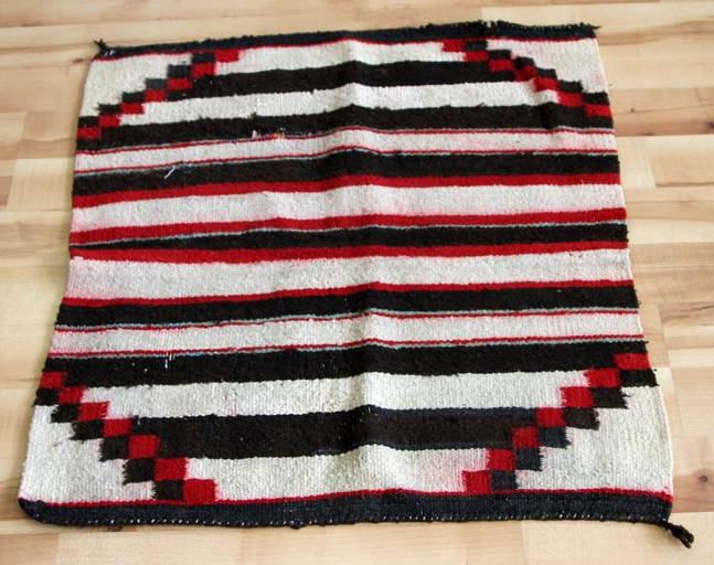 Early 20th Century Authentic Striped Navajo Rug