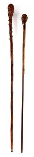 2 Antique Blackthorn Shillalagh Walking Sticks