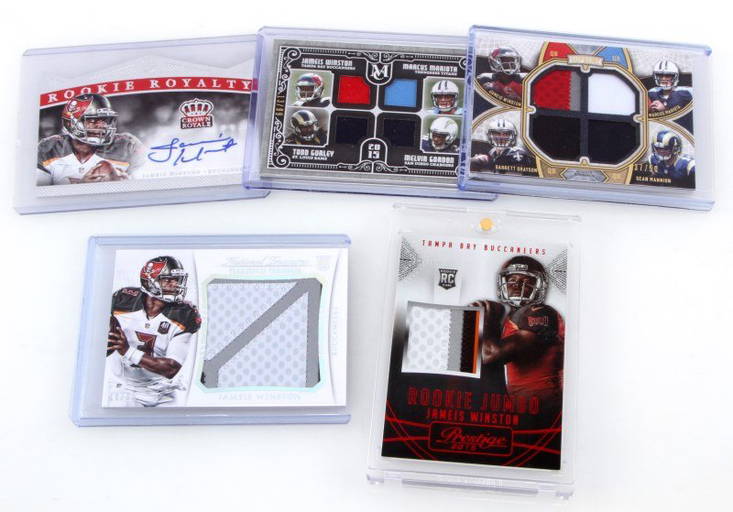 Lot Of 5 Jameis Winston Nfl Pro Football Cards