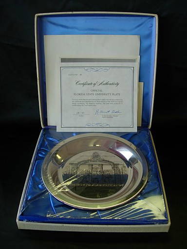 1975 Franklin Mint Sterling Silver Fsu Plate