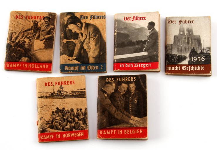 Wwii German 6 Tiny Nazi Books Des Fuhrers