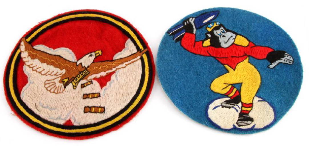 Wwii Usaaf Bomber Squadron Flight Jacket Patches