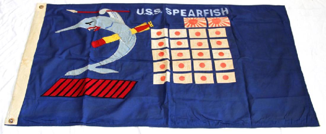 Wwii Uss Spearfish Ss190 Submarine Battle Flag