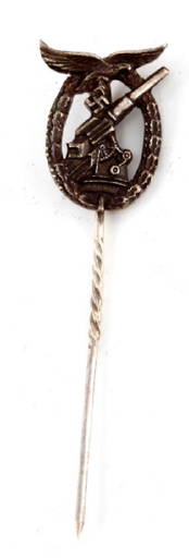 Wwii Luftwaffe Flak Artillery Badge Stick Pin