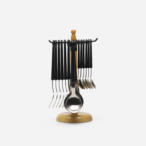 Peter Raacke, Mono Ring Flatware Set With Stand