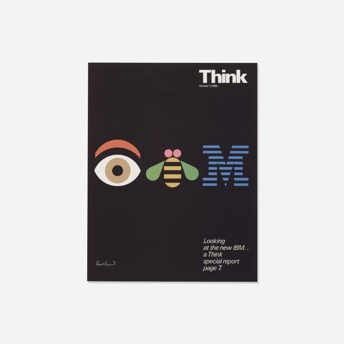 Paul Rand, IBM Think Magazine, Eye, Bee, M Rebus cover