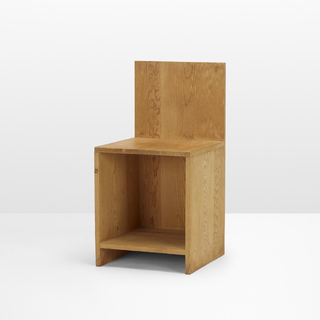 Donald Judd, Early chair