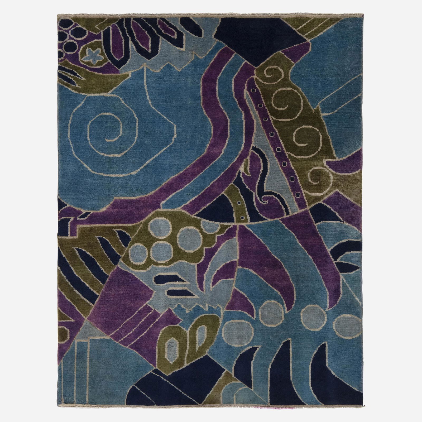 French, Art Deco Pile Carpet