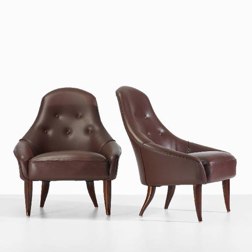 Kerstin Horlin Holmquist Adam Lounge Chairs, Pair