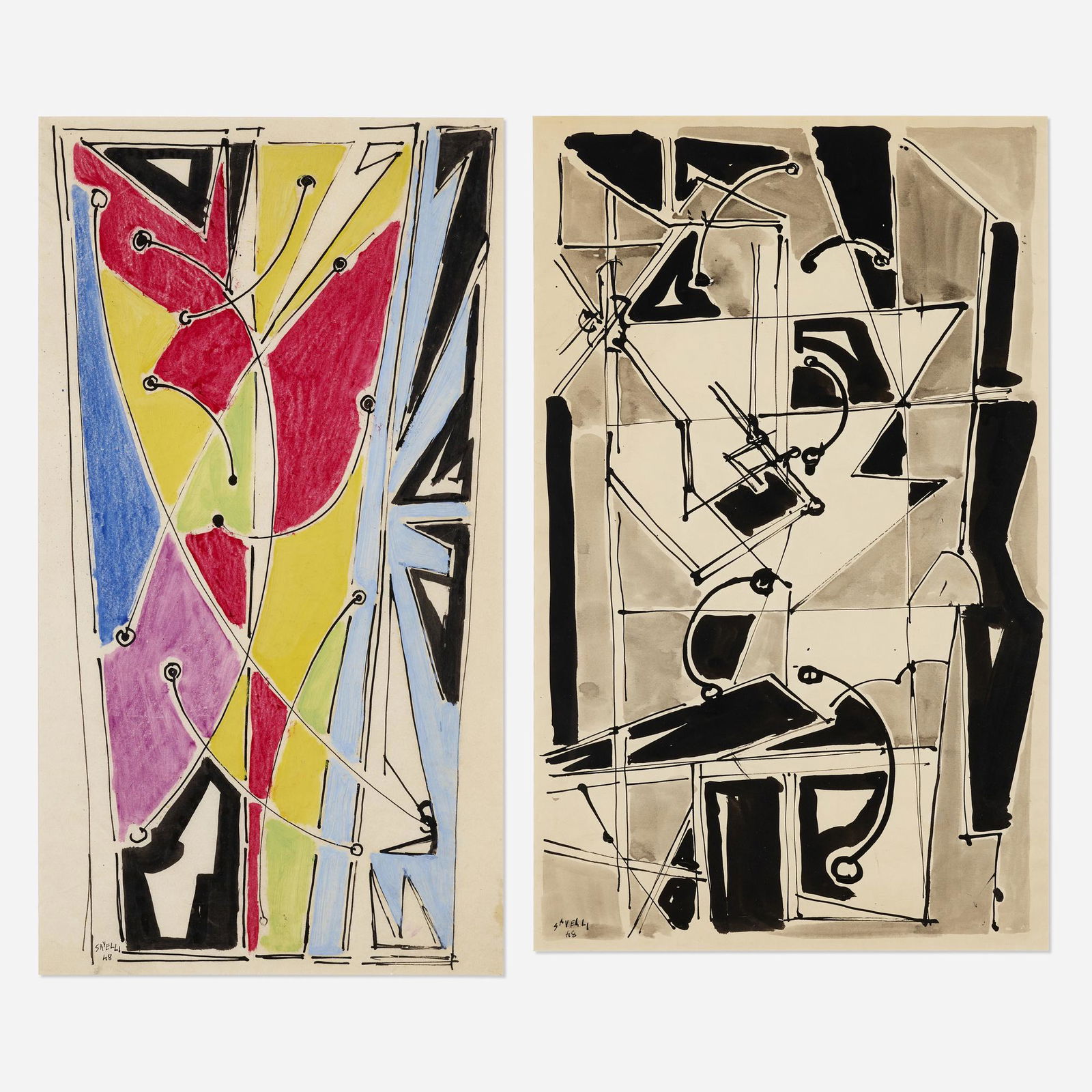 Angelo Savelli, Untitled (two works) - Oct 13, 2022 | Wright in IL