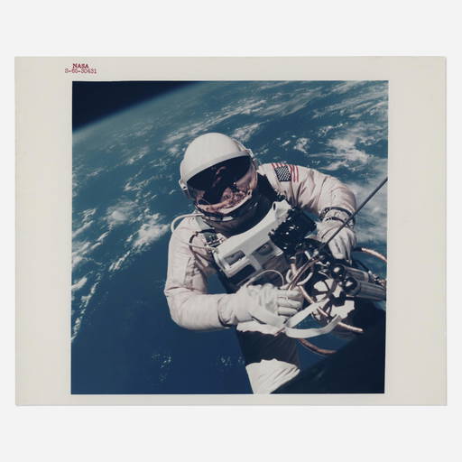 First Photograph Of A Human Being In Outer Space
