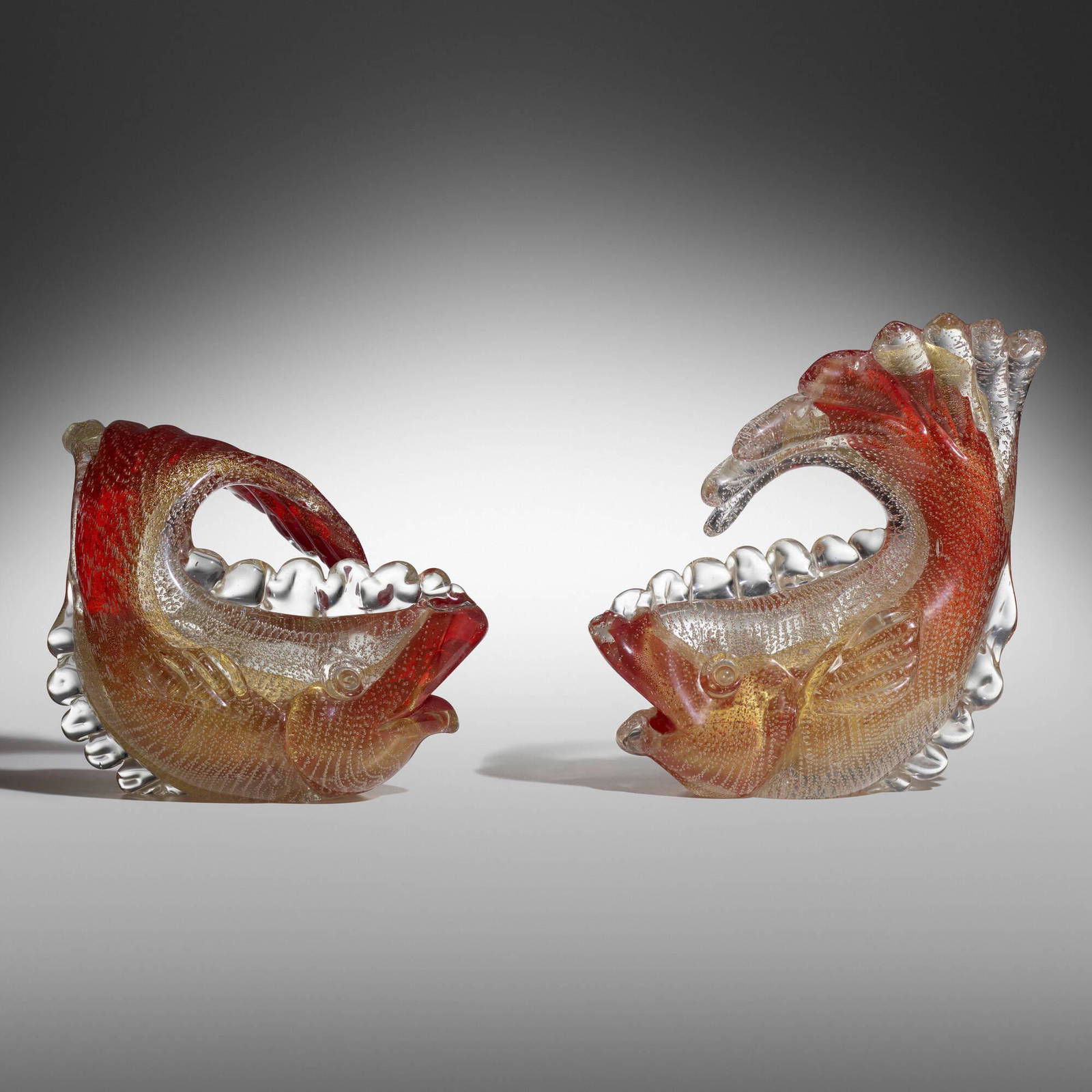 Flavio Poli, Bullicante Fish, Pair Auction