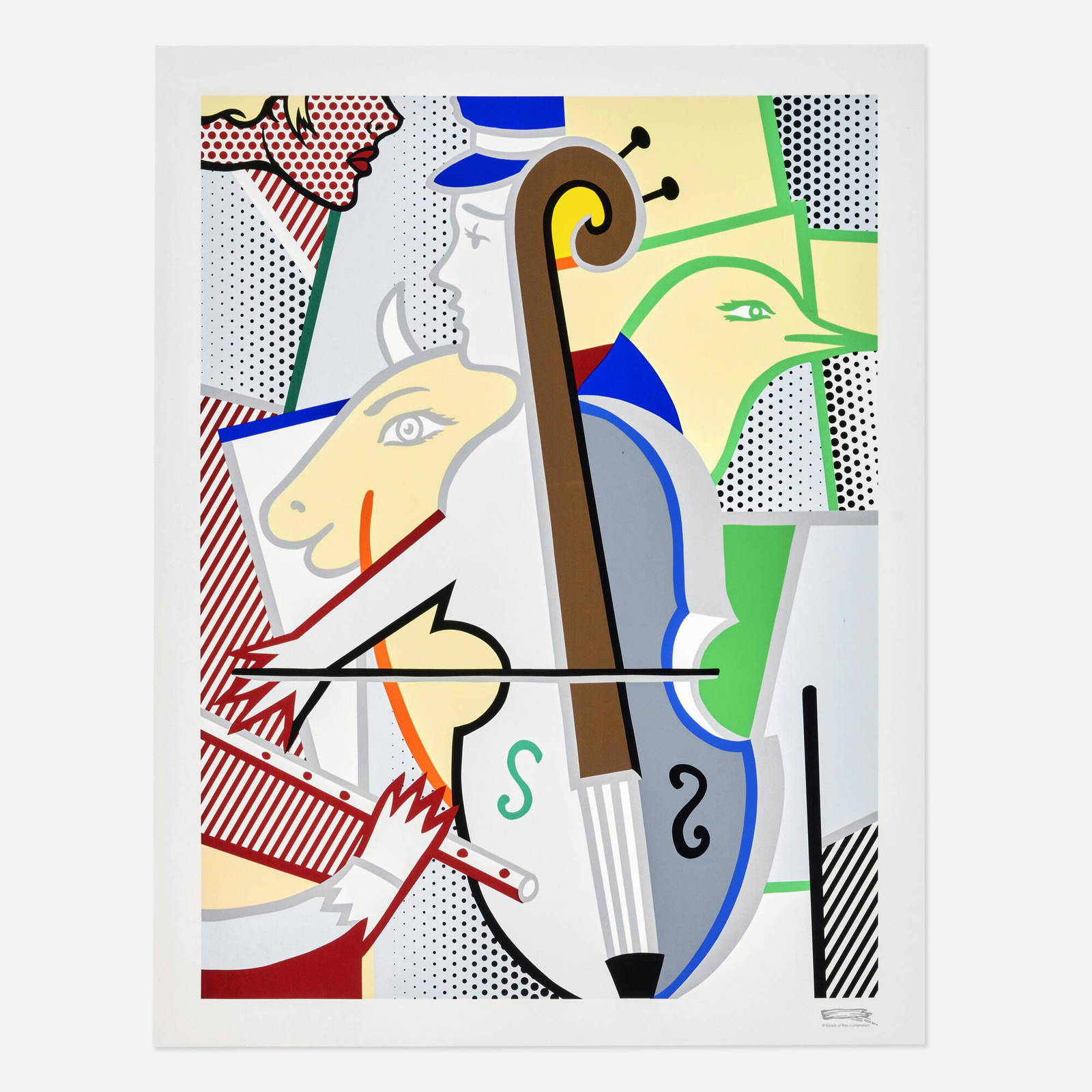 Roy Lichtenstein, Cubist Cello Auction