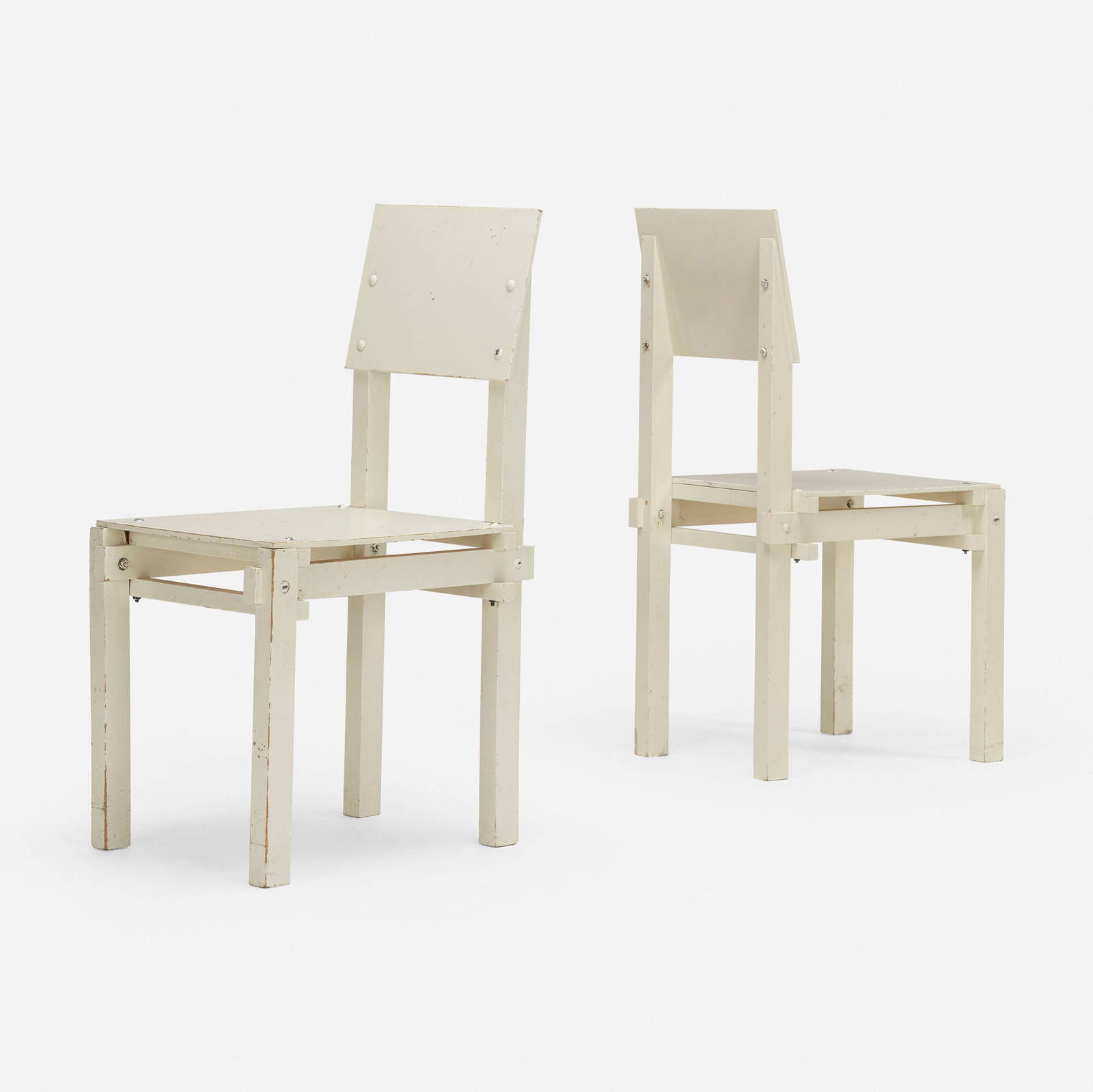 Gerrit Rietveld, Military Chairs, Pair Auction