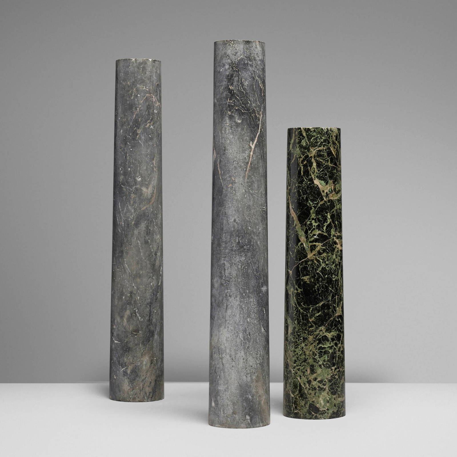 Tabletop Columns, Set Of Three Auction
