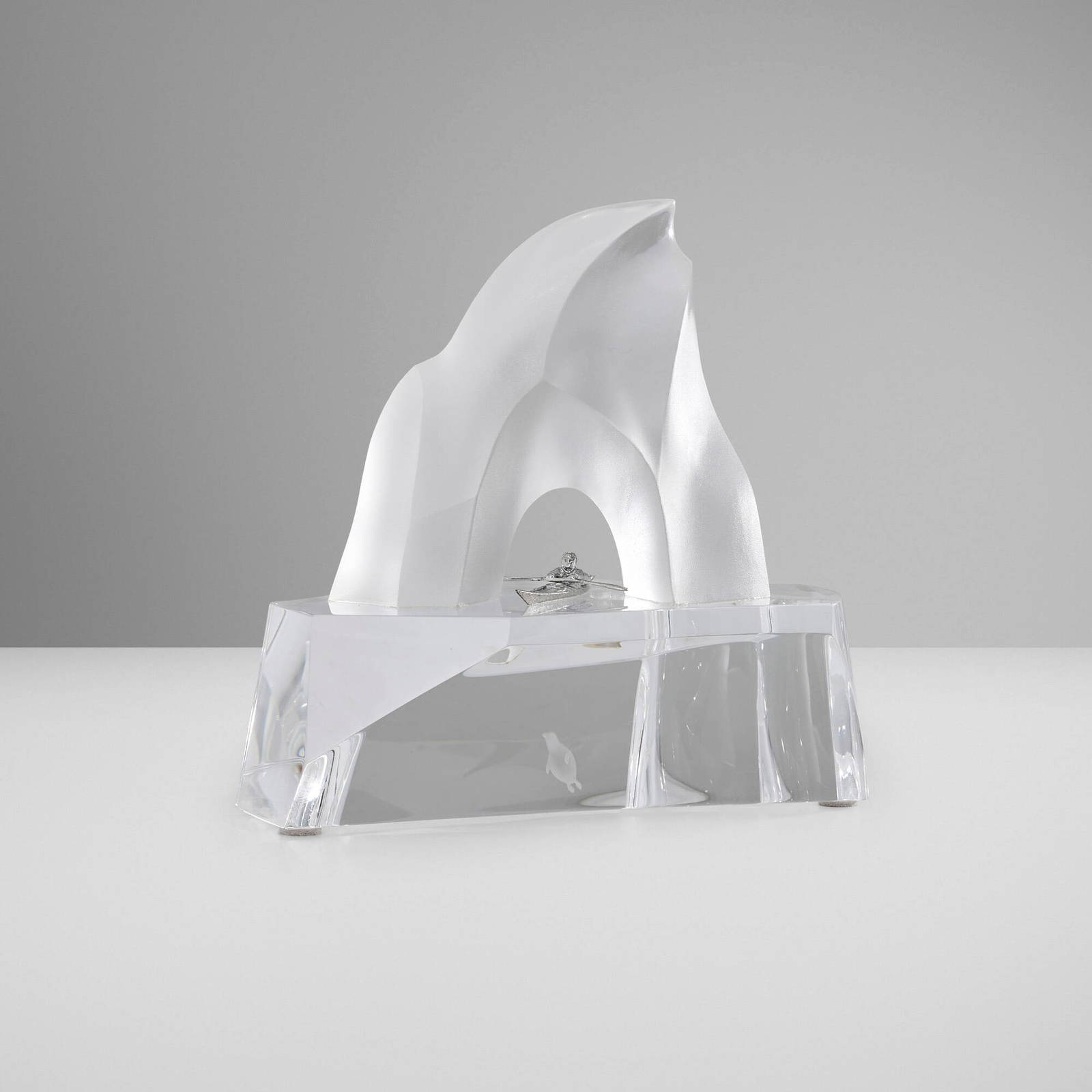 James Houston For Steuben, Ice Hunter Auction